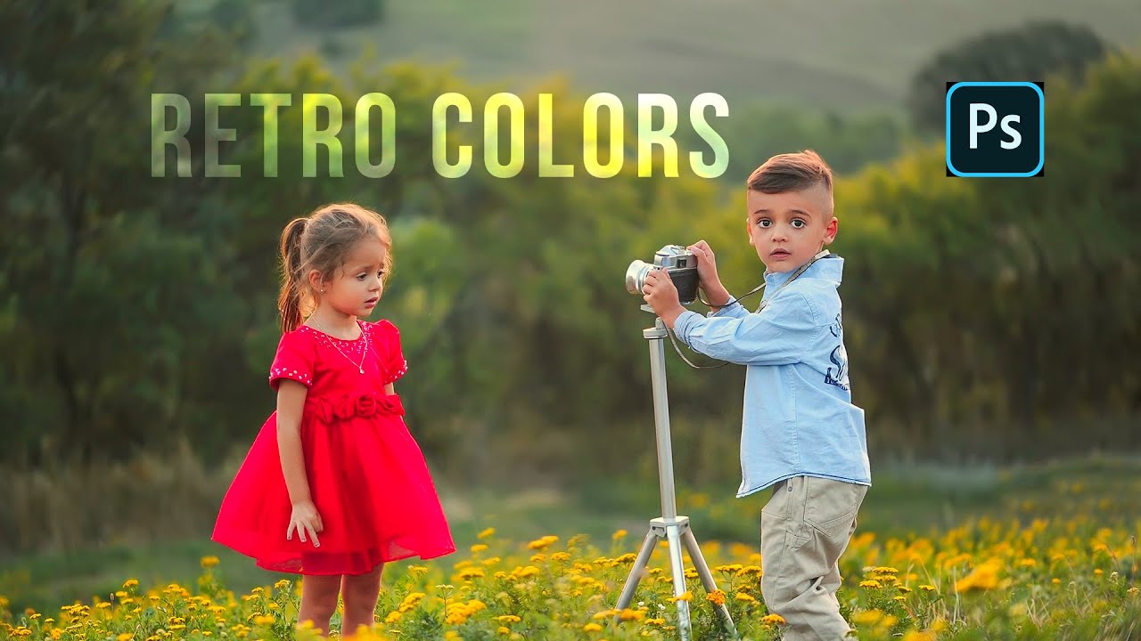 Retro Colors Photoshop tutorial - YouTube