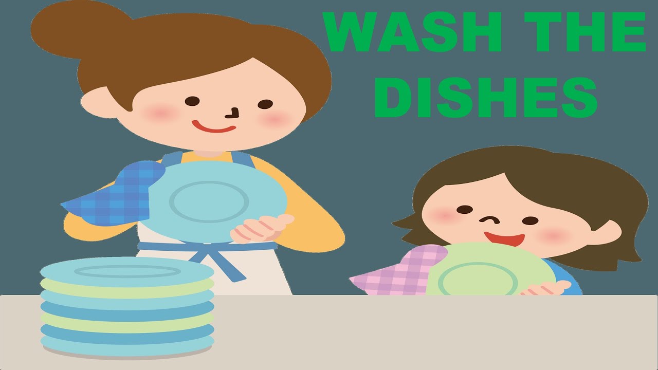 Poem - Wash the Dishes || English Rhyme for Kids - YouTube