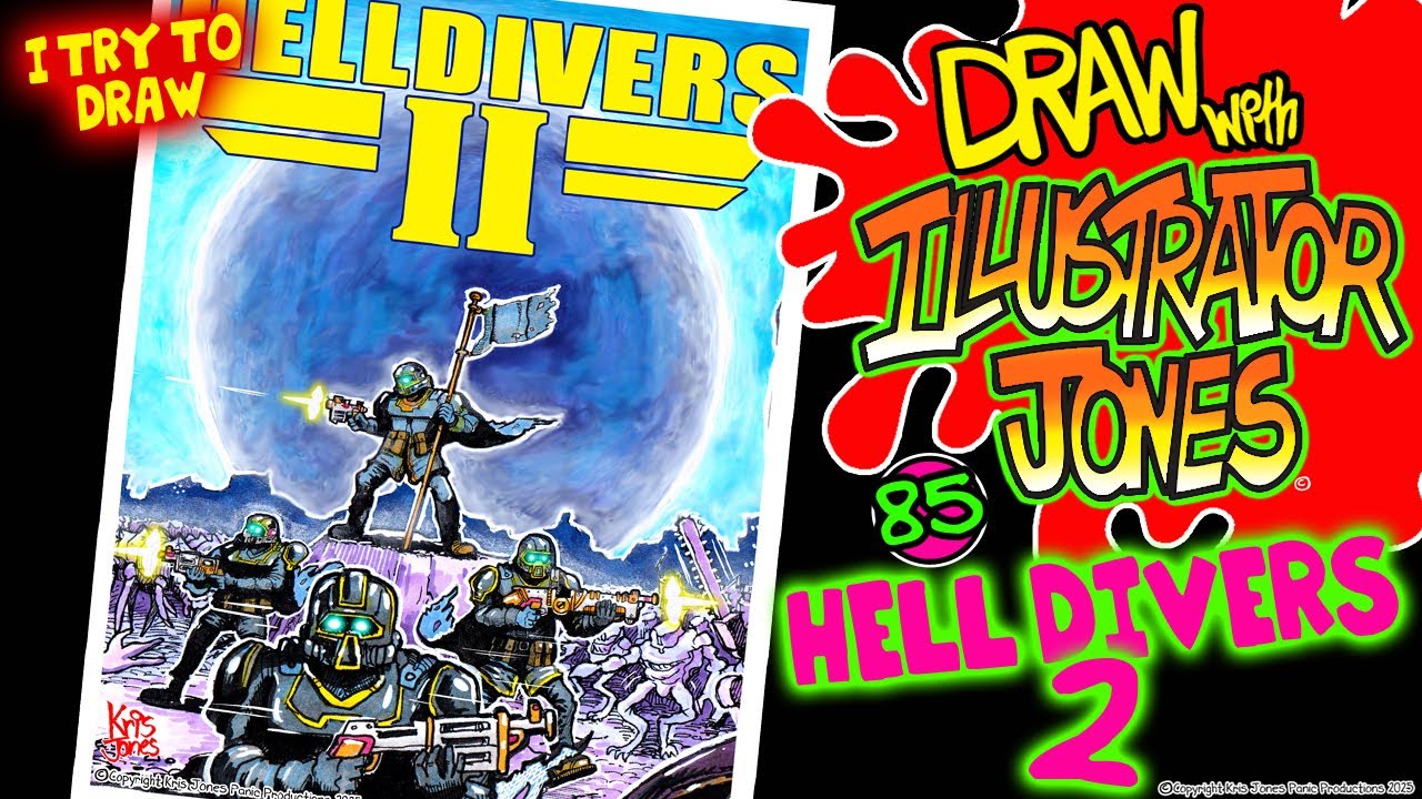 I try drawing "HELLDIVERS 2" - YouTube