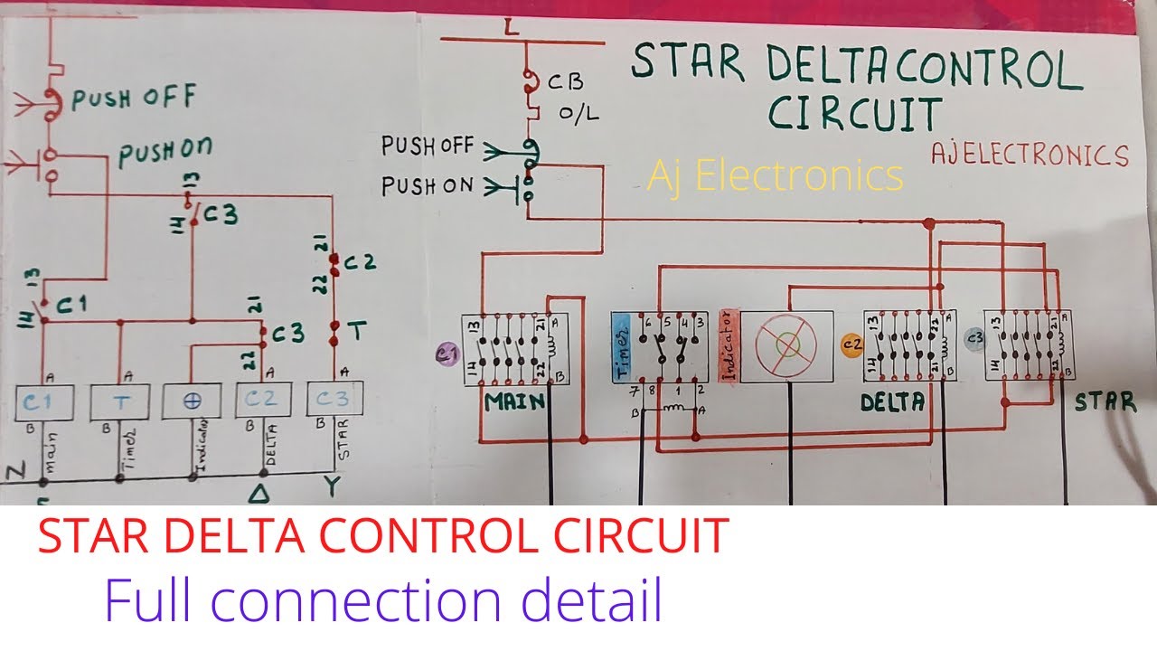 star delta starter control circuit diagram | star delta control wiring ...