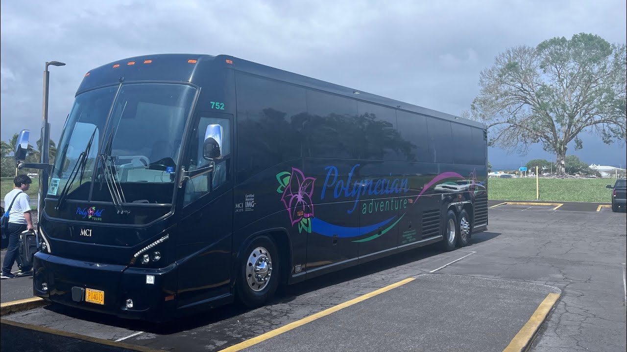 Hawaii Polynesian Adventure Tourist Private Carter Bus #752 - YouTube