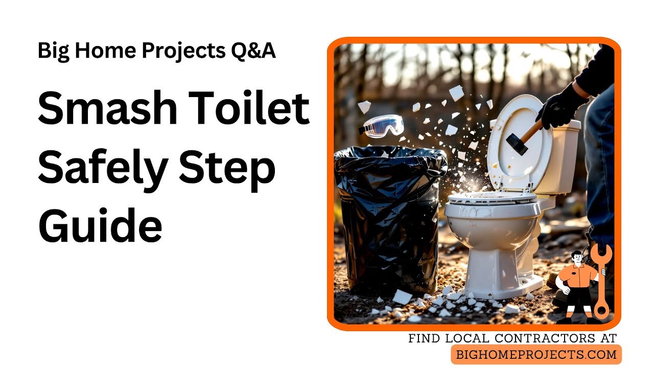 Porcelain Toilet Smash Safety: Controlled Break Technique - YouTube