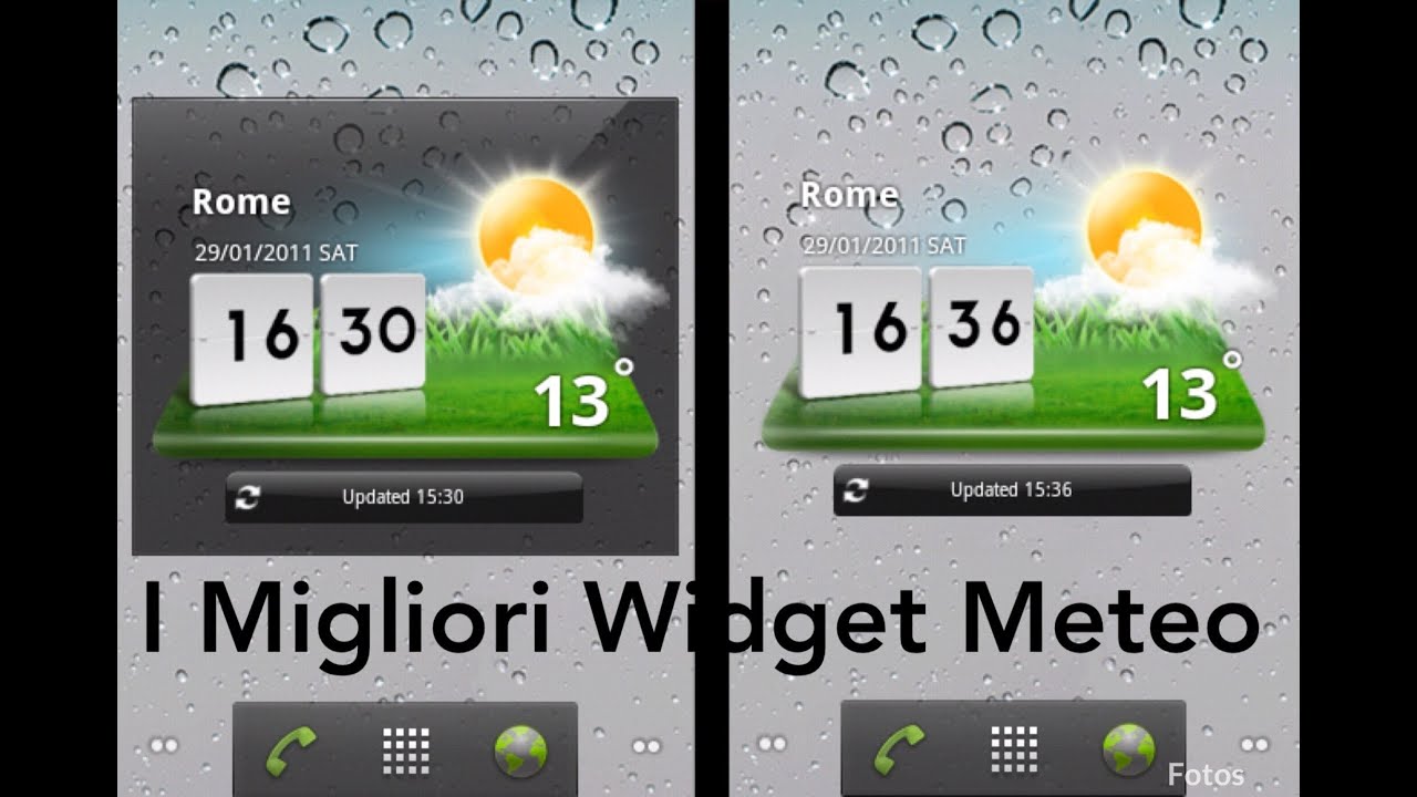 I MIGLIORI WIDGET METEO - YouTube