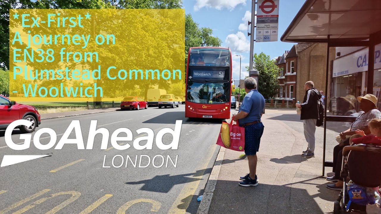 A journey on EN38 (SN11 BOV) on the 51 from Plumstead Common - Woolwich ...