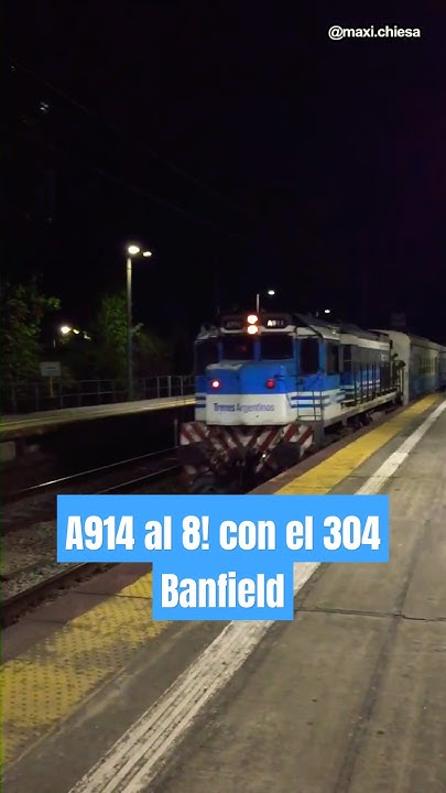 La A914 con el 304 medio DEMORADO! #trenesargentinos #mardelplata - YouTube