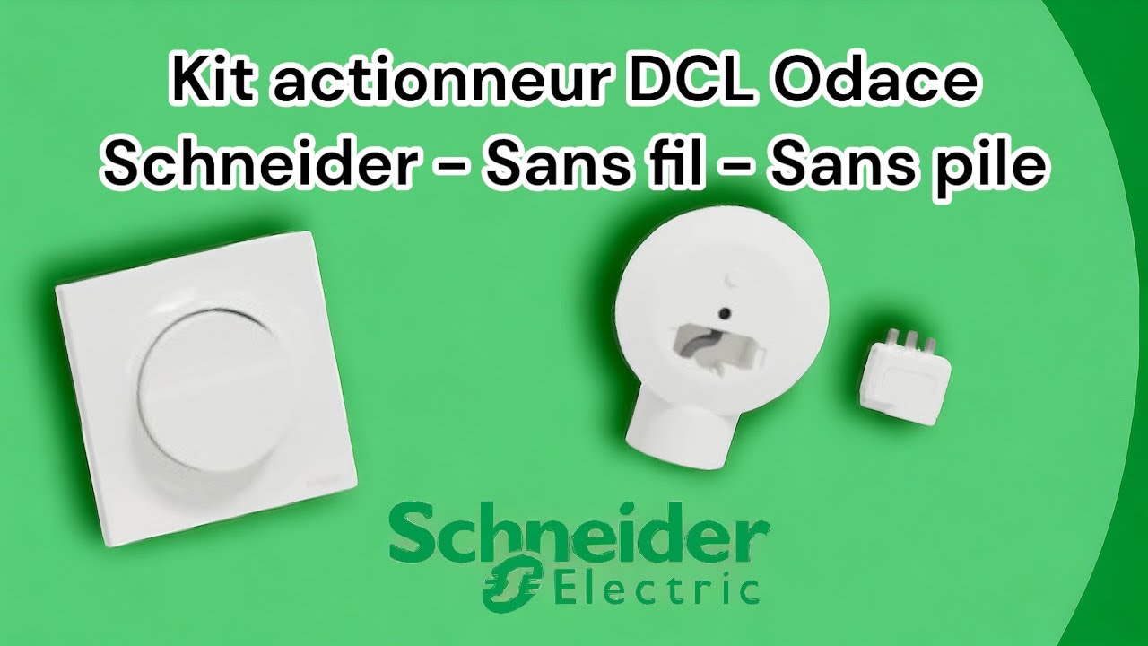Kit plafonnier Odace Sans Fil Sans Pile - Actionneur DCL + Interrupteur ...