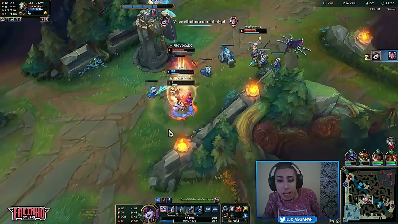 Lulu mid fazendo 1x3, isso que é habilidade - YouTube