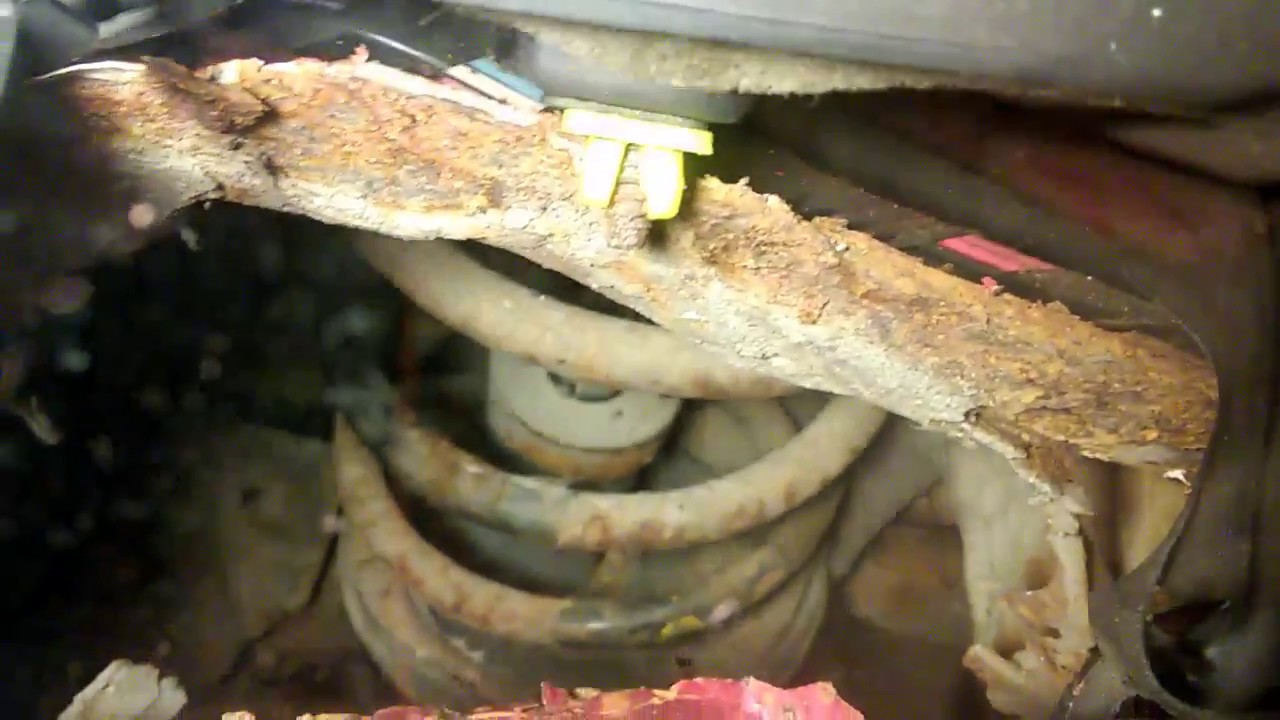 Subaru Outback wheel well rust and failure. - YouTube