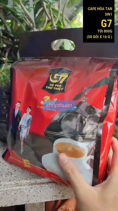 Cafe hòa tan 3 IN 1 G7, túi 800g ( 50 gói x 16g )25 tháng 3, 2024 - YouTube