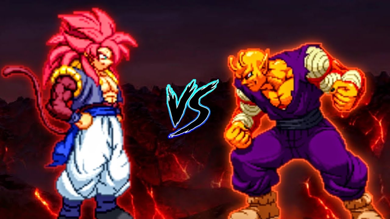 Gogeta SSJ4 V3 OP (New) VS Orange Piccolo V2 OP in Jump Force Mugen ...