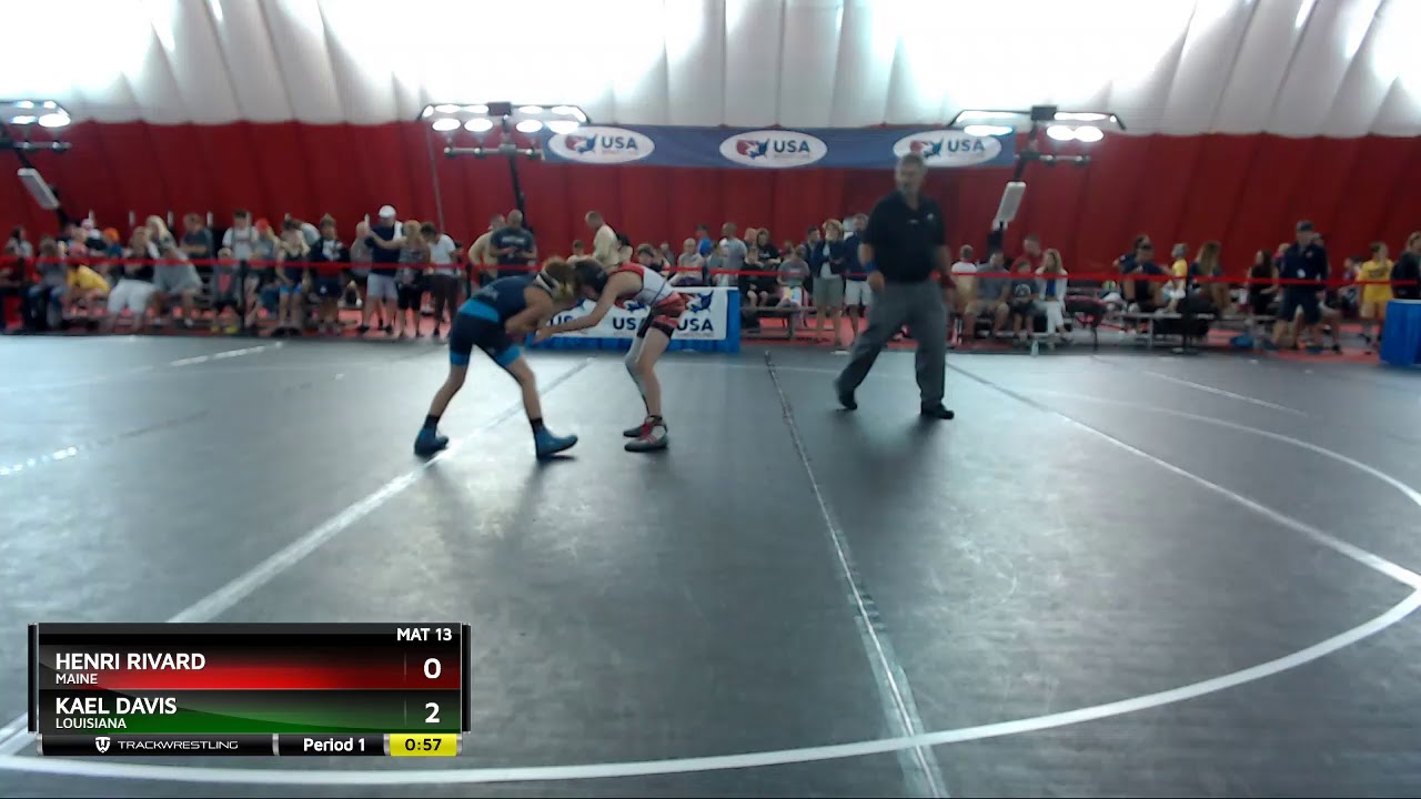 12U 70 Henri Rivard Maine Vs Kael Davis Louisiana - YouTube