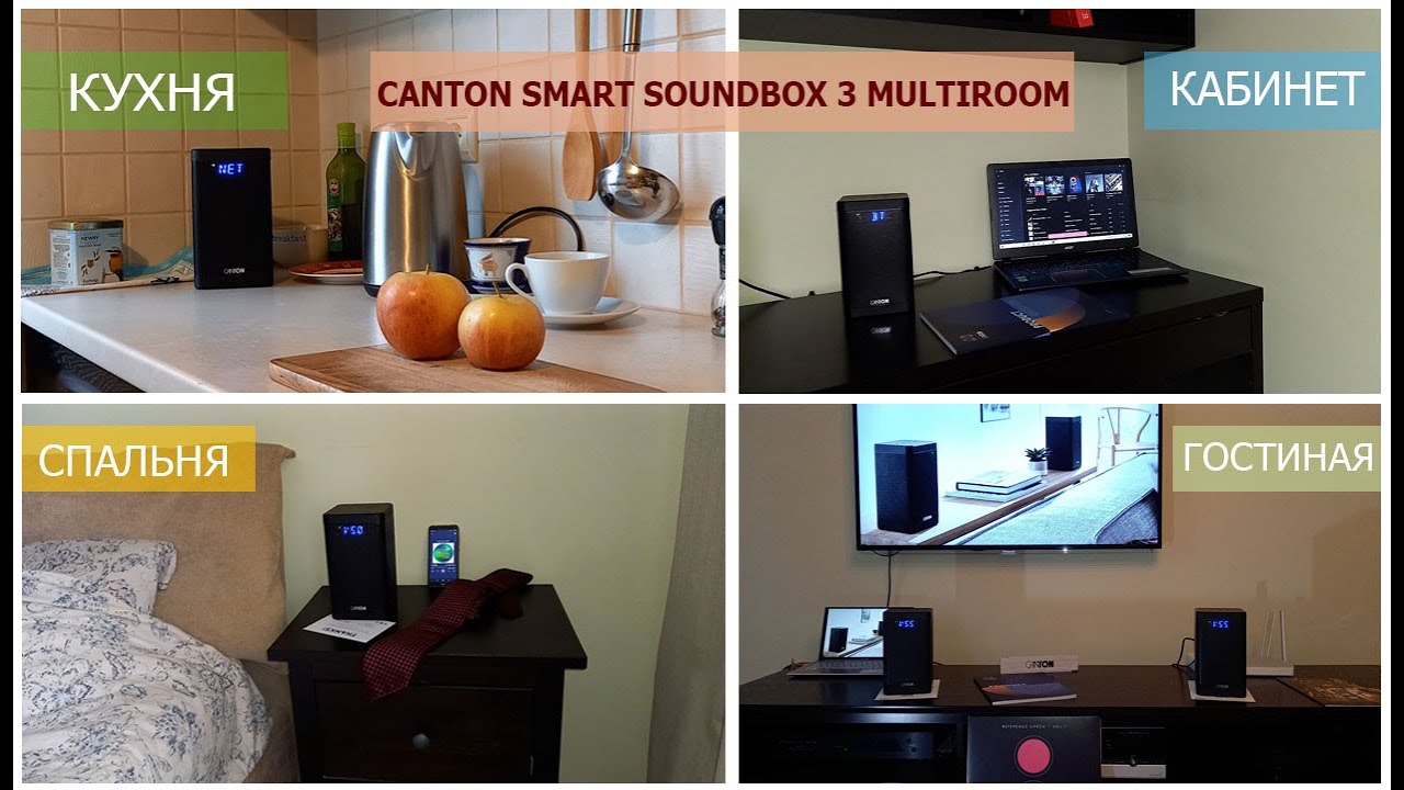 Canton Smart Soundbox 3. Demo, режим Multiroom. - YouTube