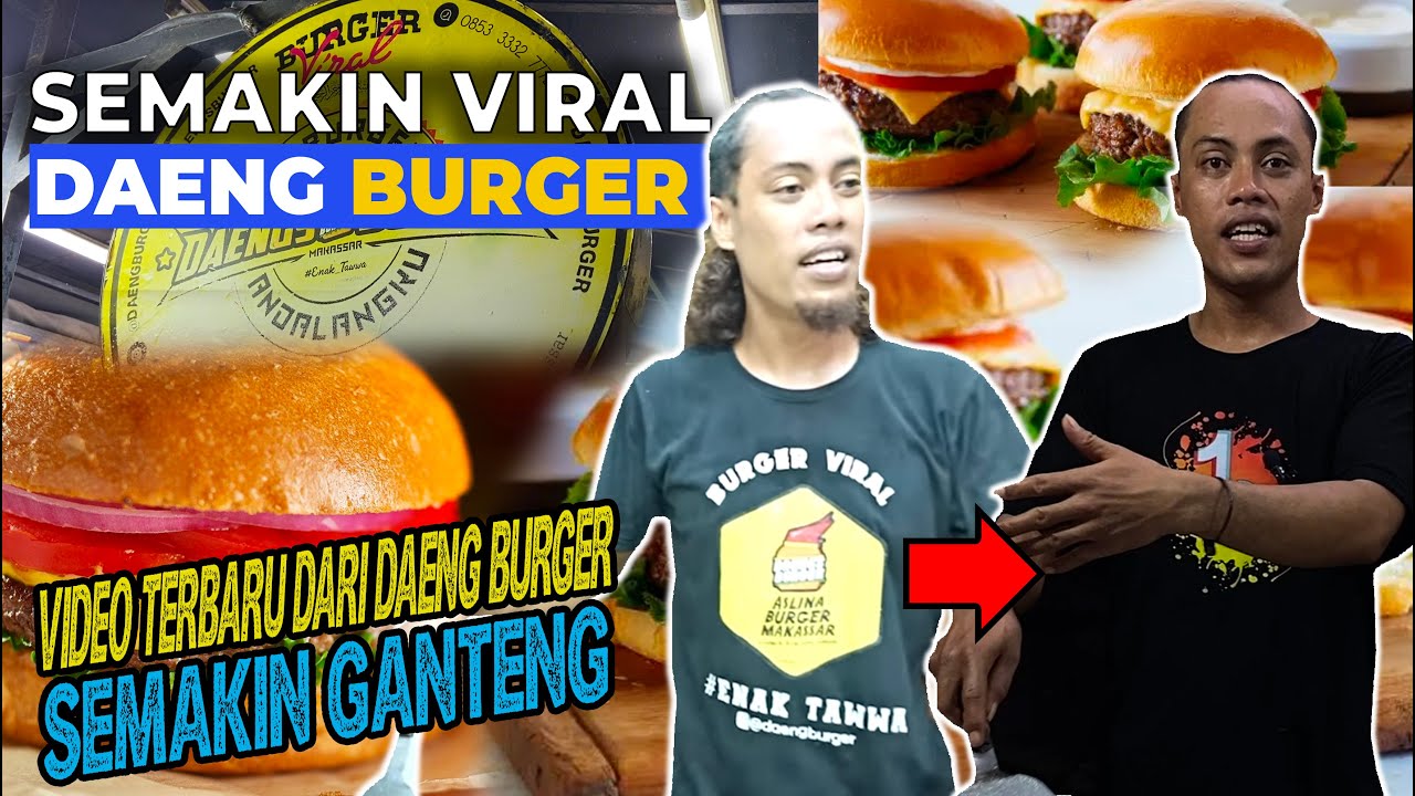 NGAKAK!!! DAENG BURGER MENGELUARKAN JURUSNYA BANYAK GAYA BURGER VIRAL ...