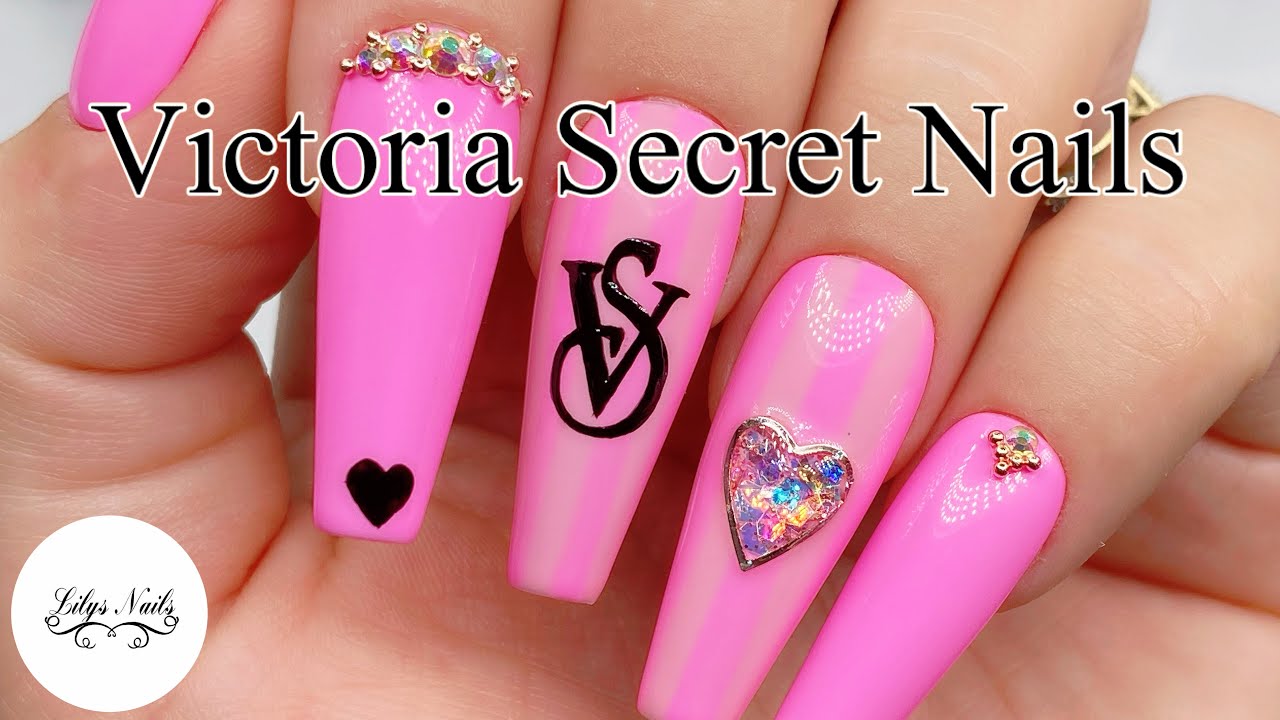 Victoria Secret Nails | Uñas inspiradas en Victoria Secret | Victoria ...
