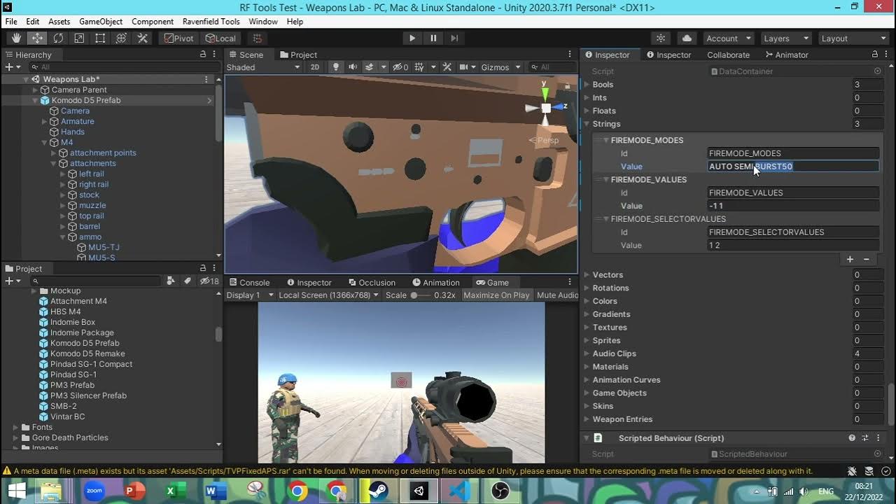 How to set up the Fire Mode script for your Ravenfield Weapon Mod - YouTube