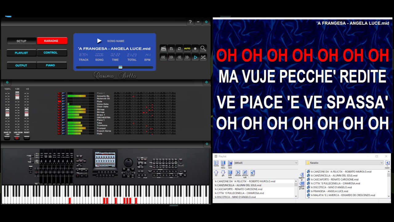 'A FRANGESA - ANGELA LUCE - Karaoke - YouTube