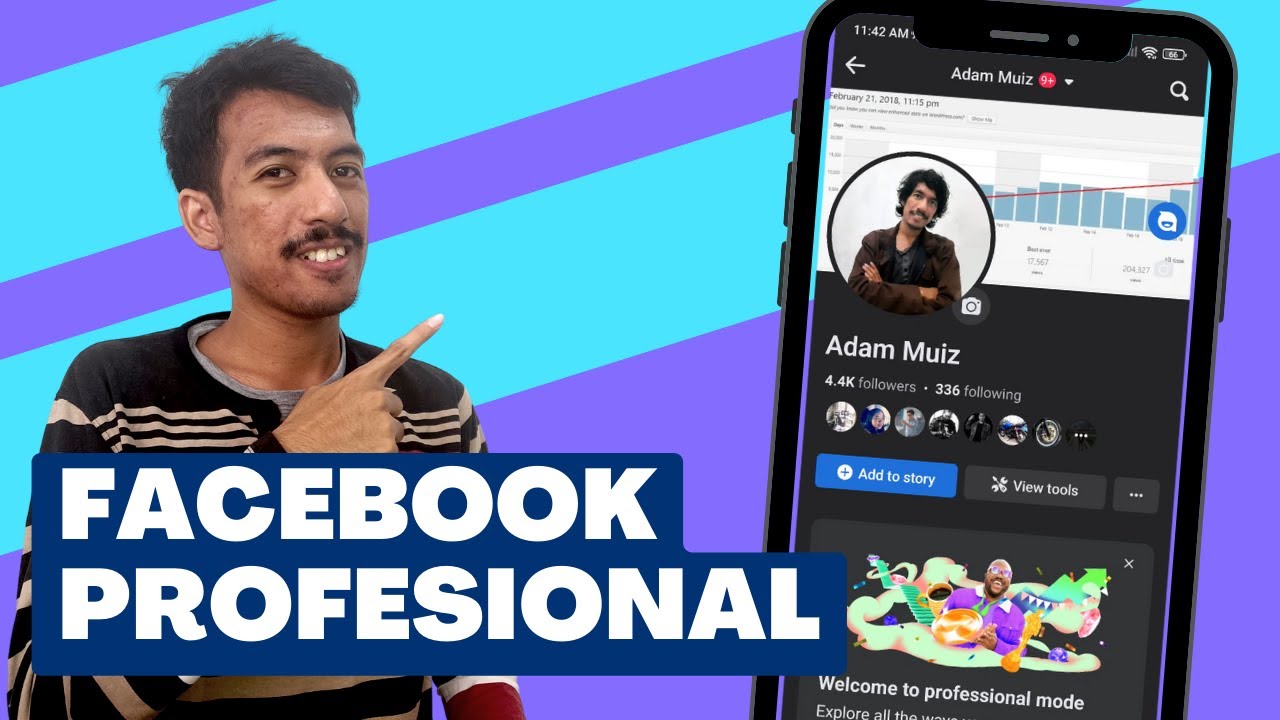 Cara Mengaktifkan Facebook Professional Mode #fb - YouTube