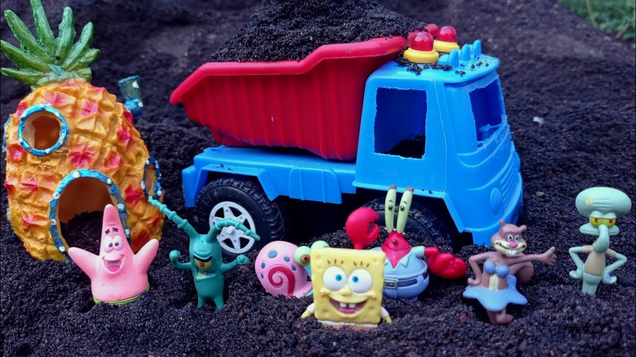 Mencari Spongebob,Patrick,tuan krab dan teman teman - YouTube