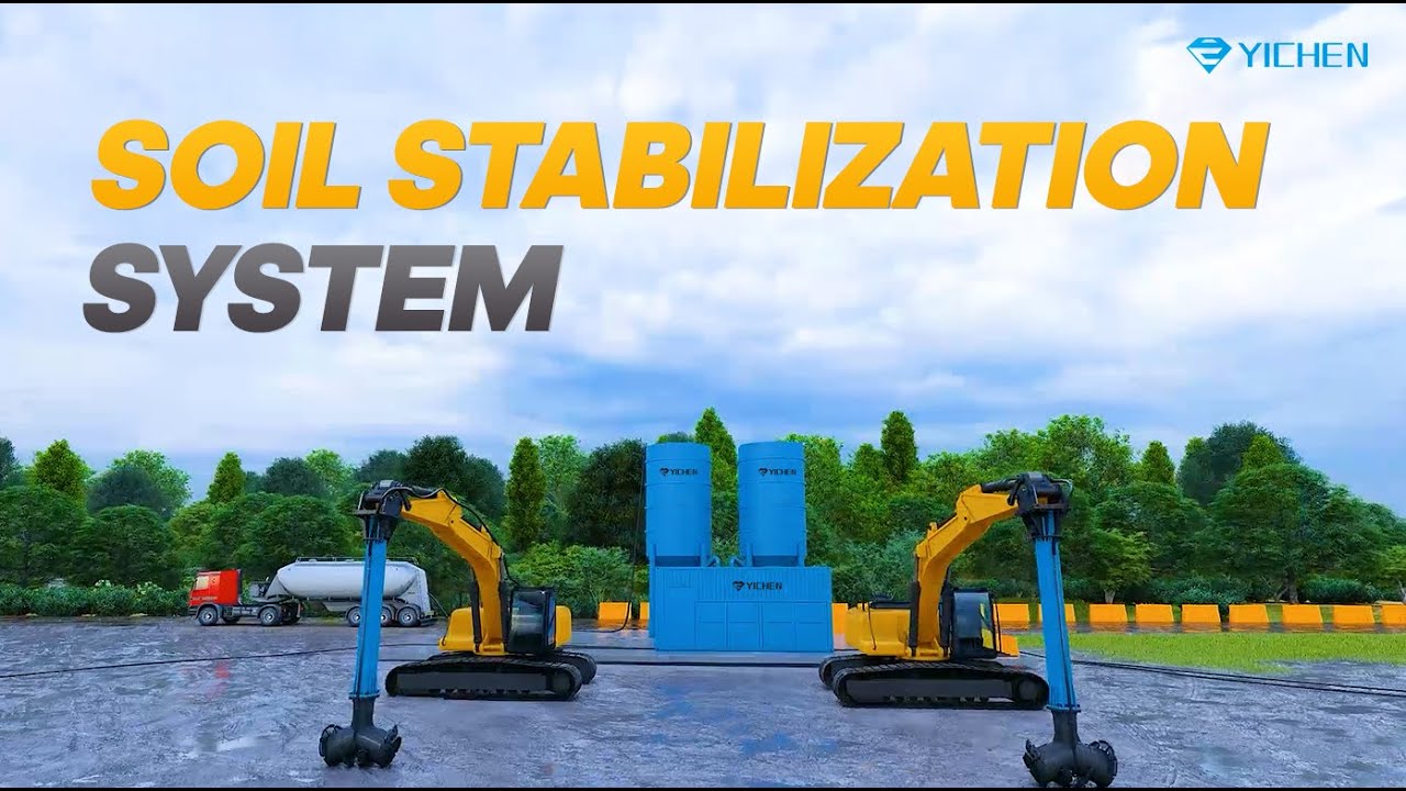 Soil stabilization system, focus on soft base solidification! - YouTube