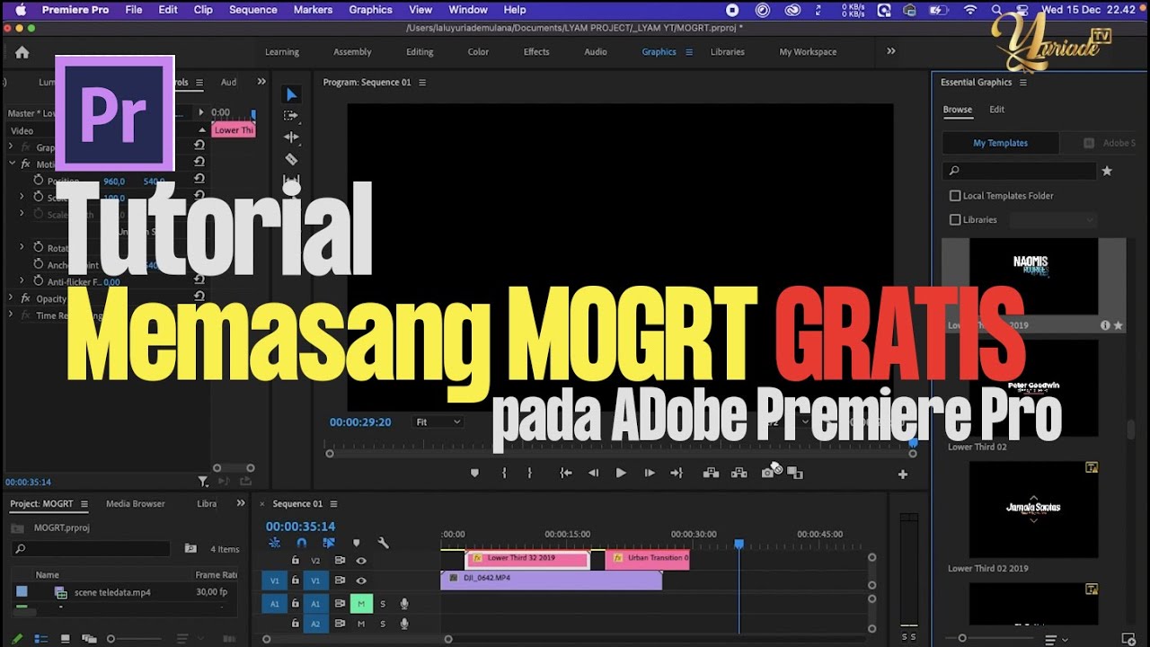 Cara Mudah Menggunakan Template MORGT Gratis dan Keren di Adobe ...