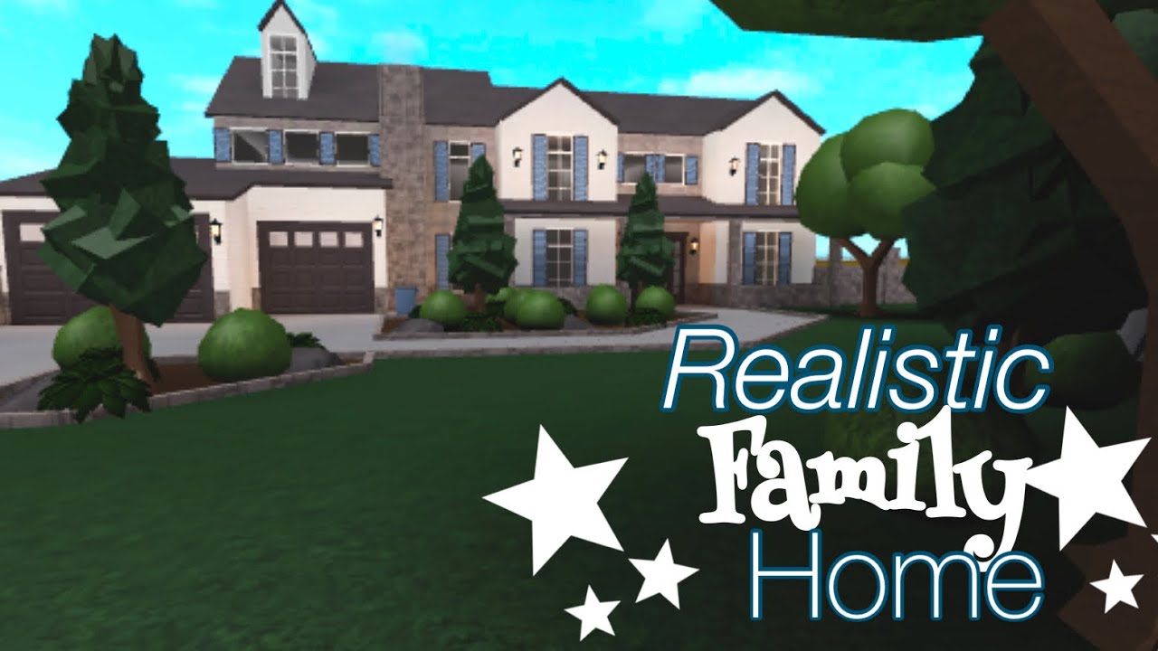 Roblox | Bloxburg - Realistic Family Home || Roblox [ Exterior Only ...