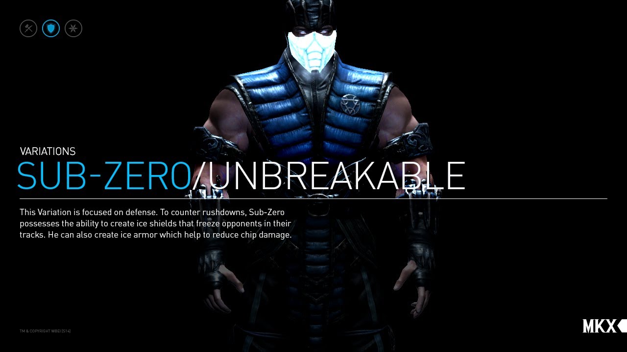 Mortal Kombat XL Unbreakable Sub Zero Gameplay - YouTube