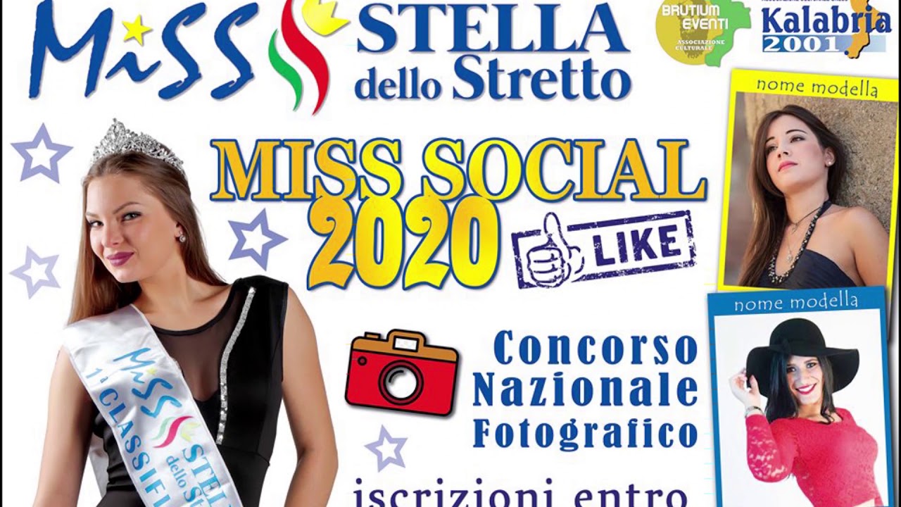 MISS STELLA DELLO STRETTO - MISS SOCIAL 2020 - YouTube
