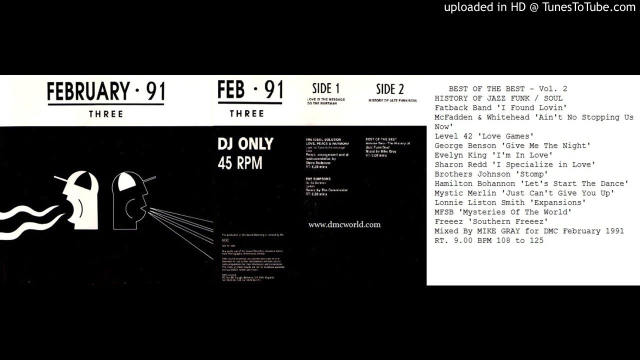 History Of Jazz Funk Soul mix (DMC mix by Mike Gray Feb 1991) - YouTube
