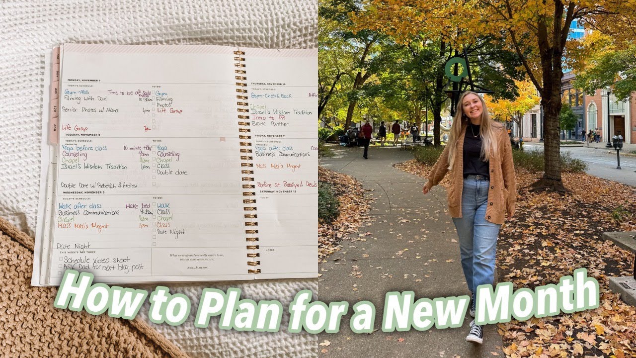 NEW MONTH GOAL SETTING ROUTINE//how to reflect on the past month and ...