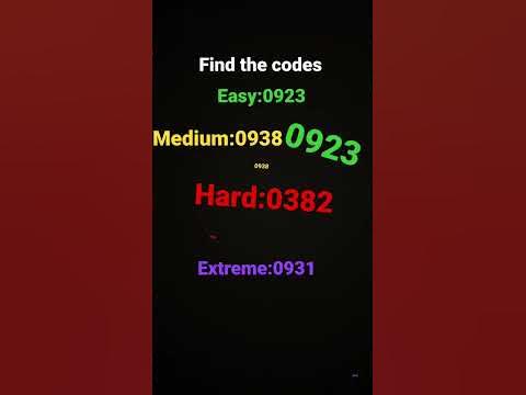 Can you find the codes? - YouTube