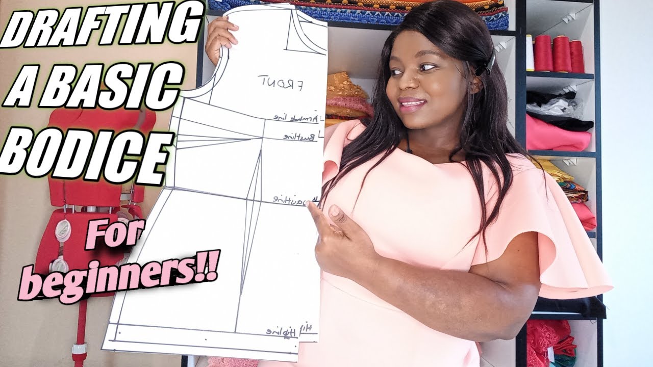 Basic Bodice Pattern Drafting - Detailed step by step How to draft a ...