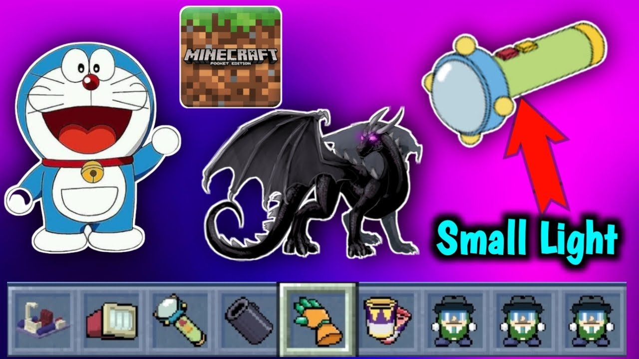 Doraemon Minecraft And Gadgets || Doraemon Mod in Minecraft PE ...