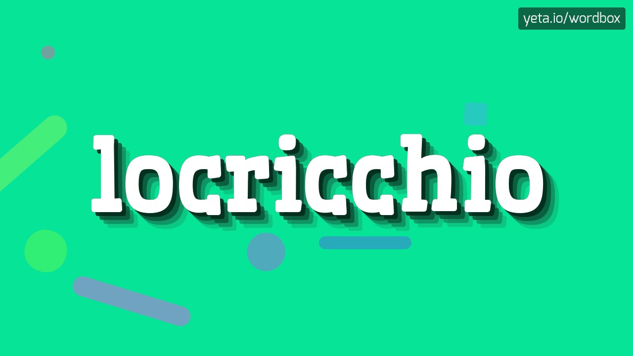 LOCRICCHIO - HOW TO PRONOUNCE IT!? - YouTube