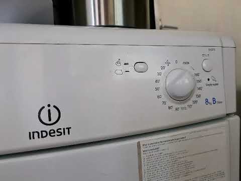 Indesit IDC8T3 8KG Condenser Tumble Dryer Full Cycle - YouTube
