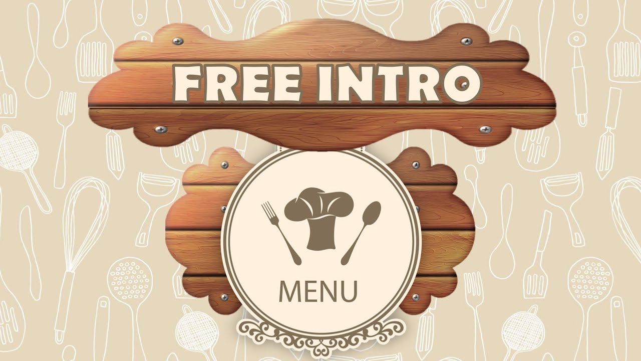 Cooking Intro, intro de cocina para canal de Youtube, FREE intro ...