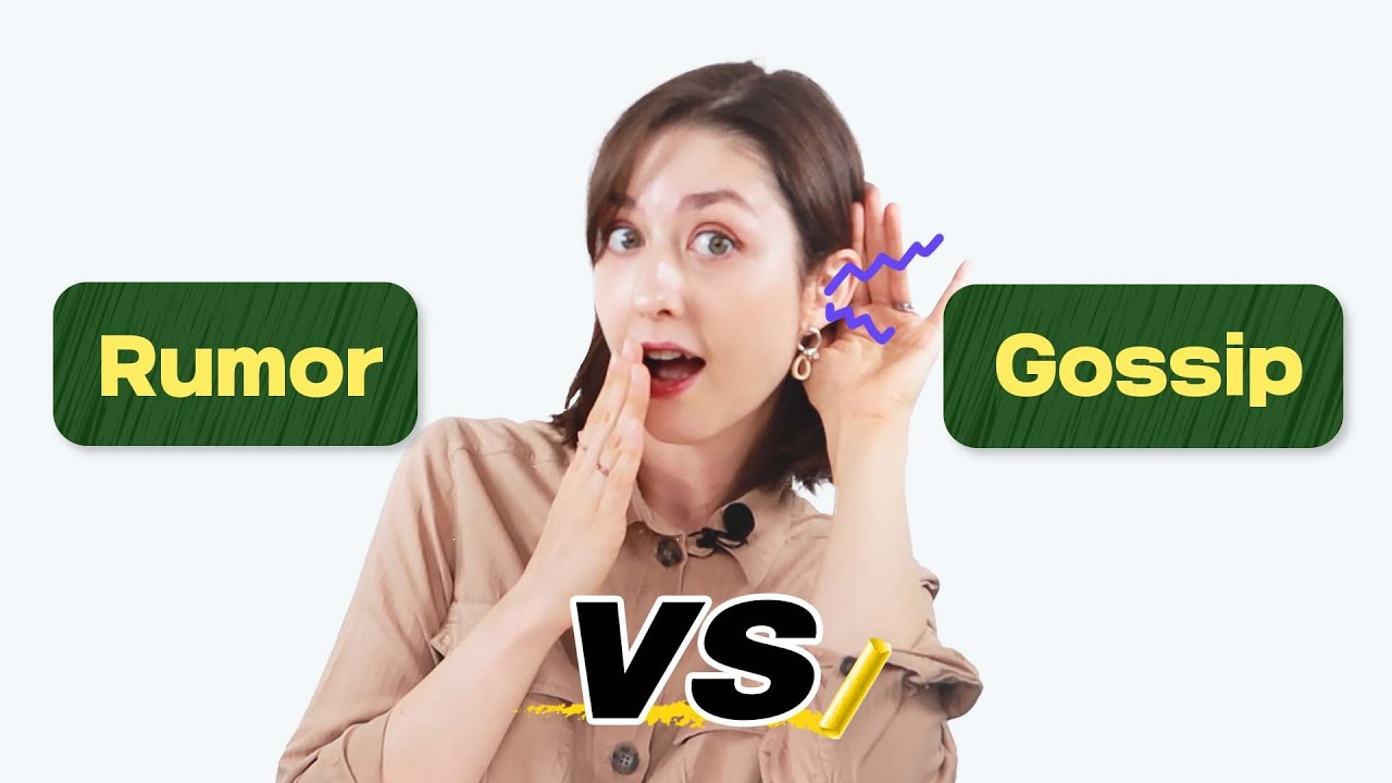 Difference between Rumor vs Gossip | Similar Vocabulary Comparison with ...