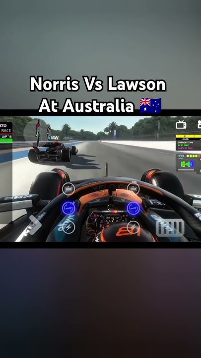 Insane Overtake Against Lawson At Australia 🇦🇺 #f124 #f123 #monoposto #shorts - YouTube
