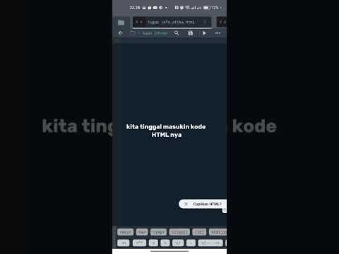 Cara membuat biodata html menggunakan trebedit - YouTube
