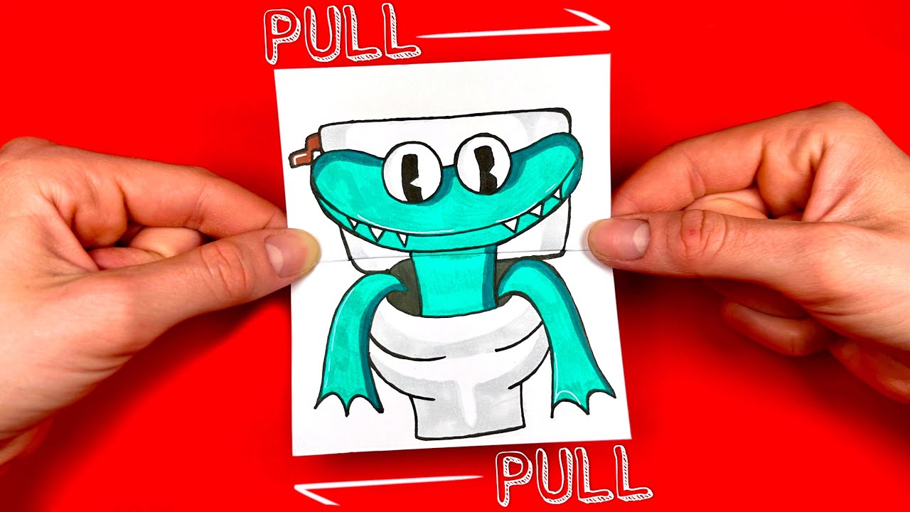 How To Draw Funny Drawing with Skibidi Cyan and another Characters from ...