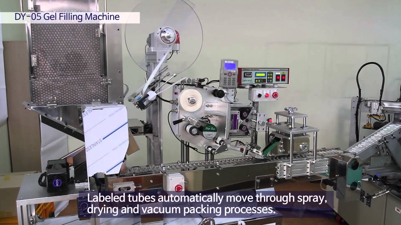 DY-05 Automatic Gel filling machine - YouTube