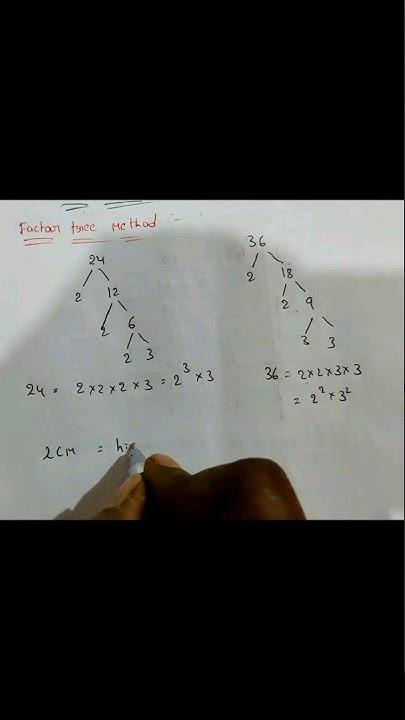 Find LCM by using Prime Factorisation Method? | Factor Tree Method ...