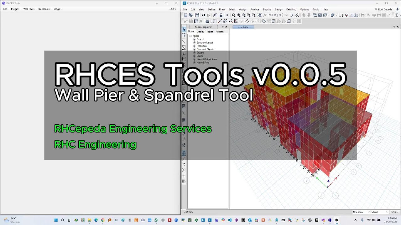 RHCES Tools v0.0.5 | Wall Pier & Spandrel Tool - YouTube