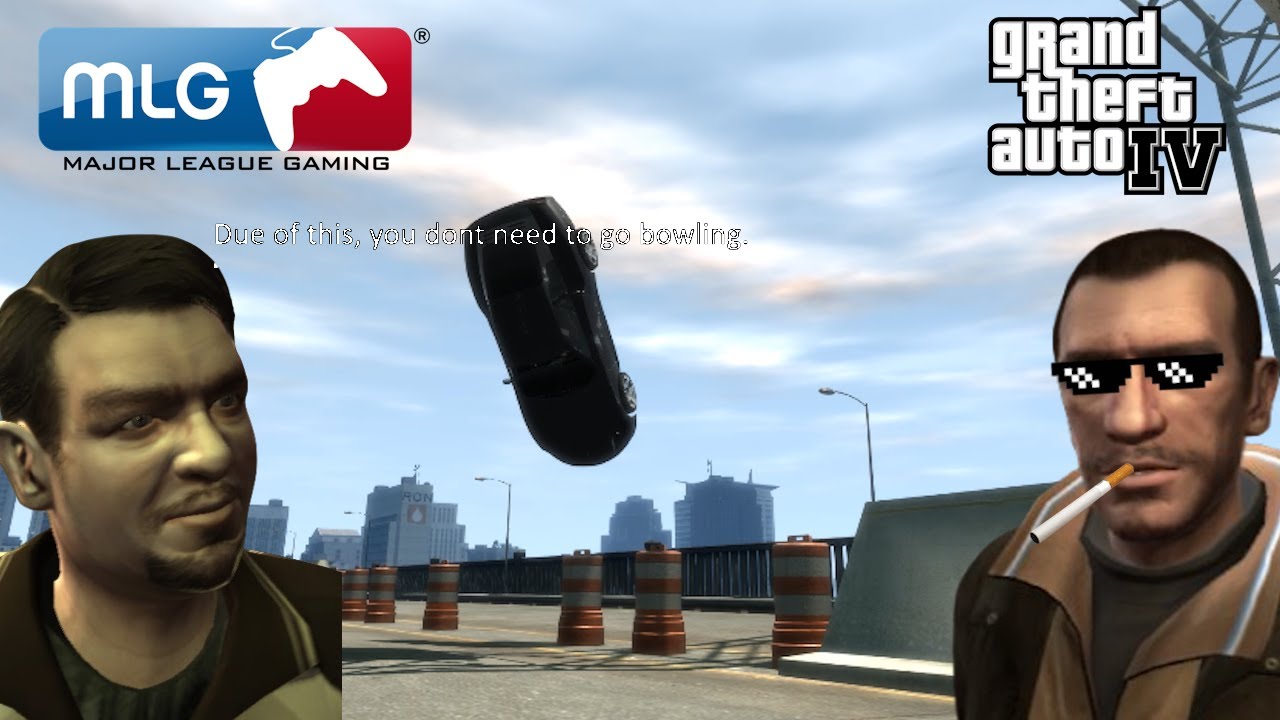GTA IV car jump 360 no scope (MLG) - YouTube