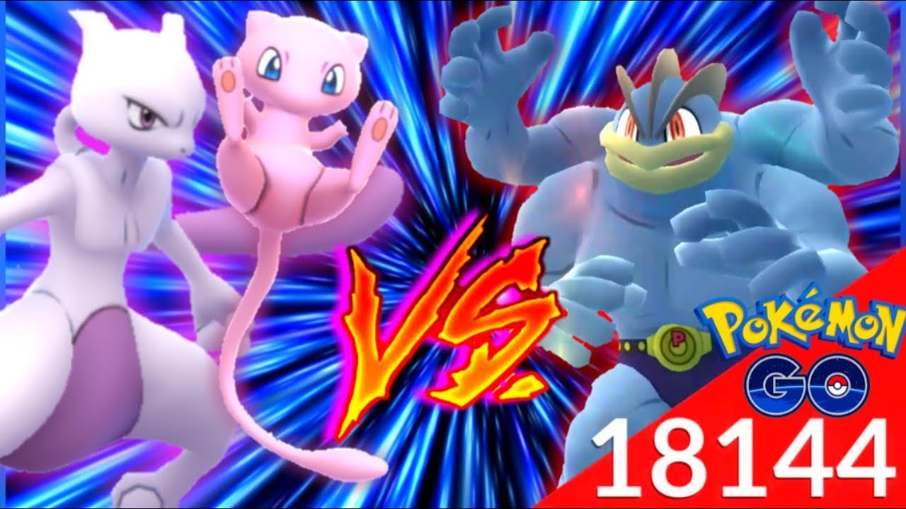 MEW & MEWTWO VS MACHAMP RAIDS IN POKEMON GO | IS MEW GOOD AGAINST A ...