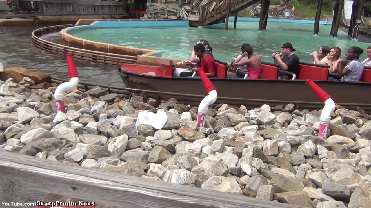 Shipwreck Falls (Off-Ride) Six Flags America - YouTube