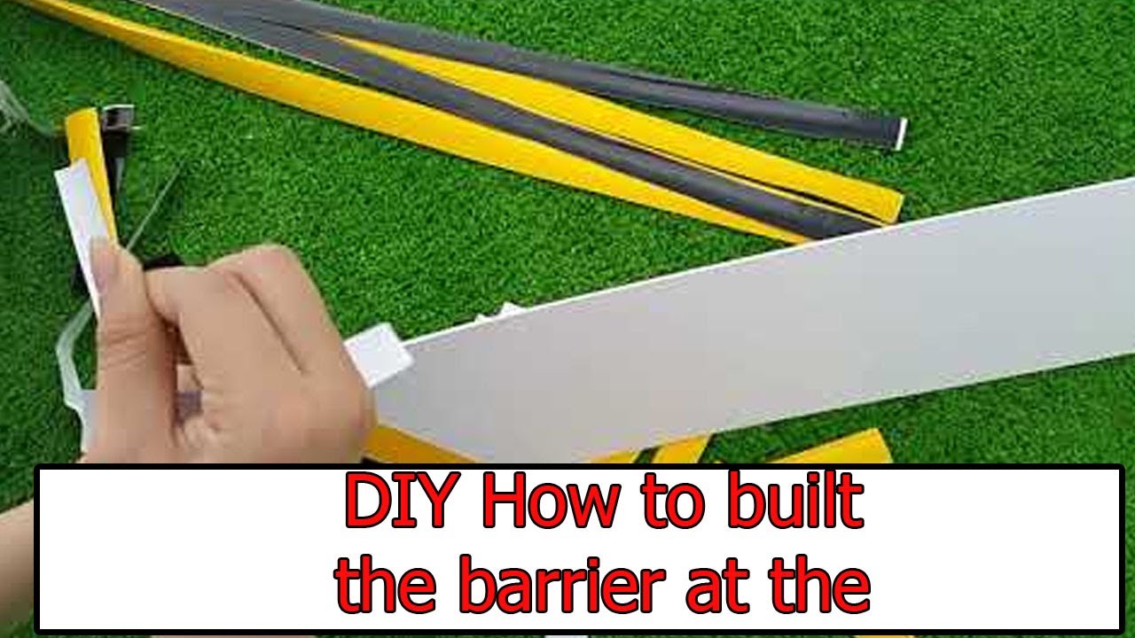 DIY How to built the barrier at the racetrack - YouTube