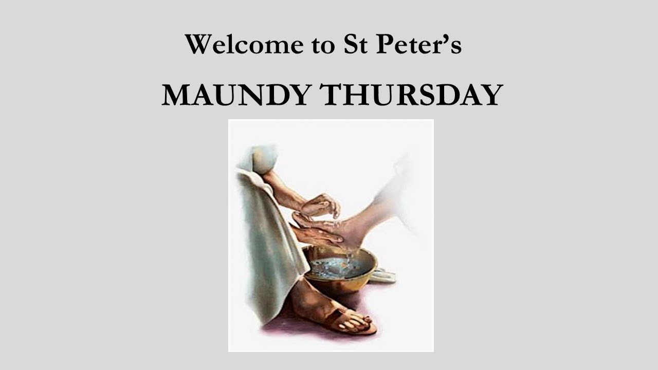 Thursday 14th April - Maundy Thursday - YouTube