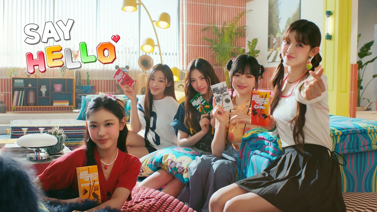 [ NewJeans X PEPERO ] Say Hello with PEPERO! - YouTube