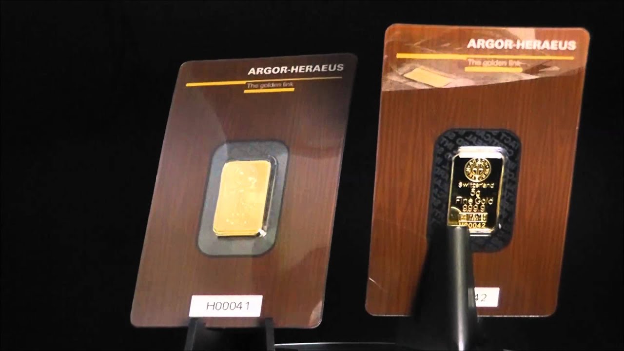 Argor-Heraeus 24ct 5g Gold Bar - YouTube