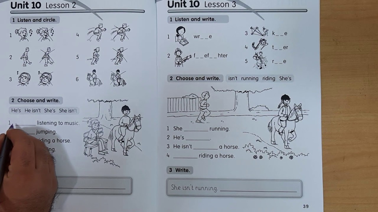 Sunrise 3, lesson 10, activity book - YouTube